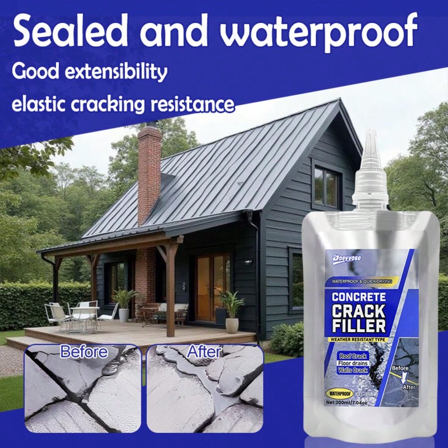 Doeyvose Concrete Crack Filler, Waterproof Board, Concrete Repair ...