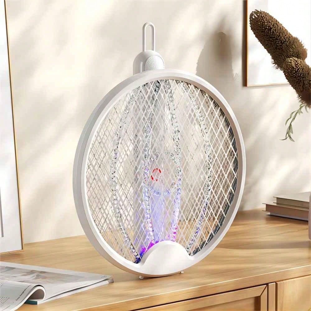 USB Rechargeable Foldable Electric Mosquito Swatter Killer Fly Swatter ...