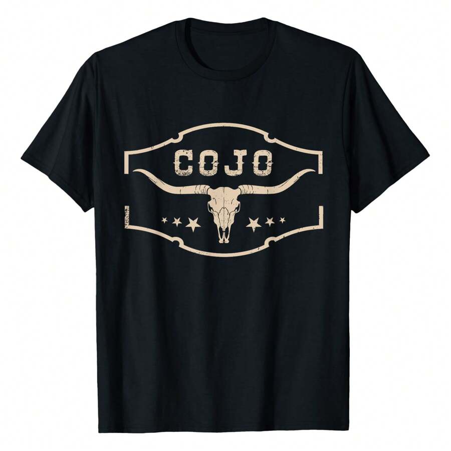 Distressed Cojo Cowhide Name Proud Vintage Retro Bull-Skull T-Shirt ...