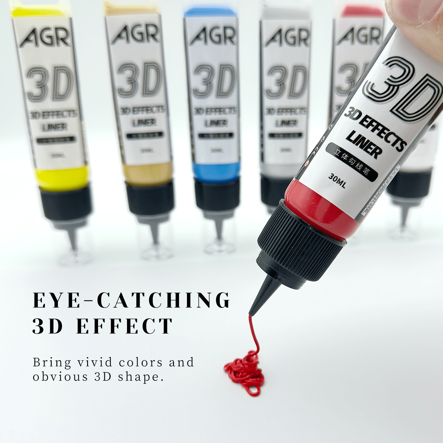 Massa Texturizada 3D Dourada para Artistas - 7 Cores Vibrantes, Gel de ...