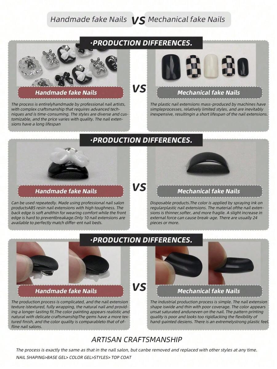 10Pcs Handmade Square Shaped Daily Short Items, Gentle And White, Light ...