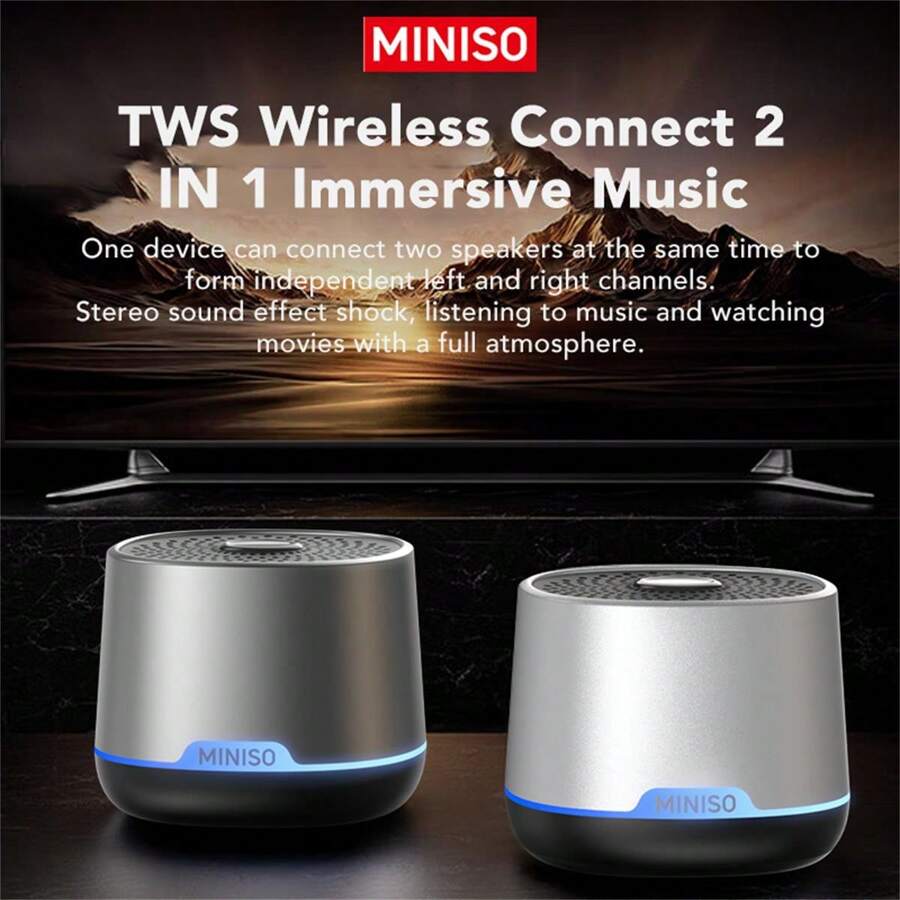 Miniso Miniso MINISO M100 Haut-parleur portable 5W, autonomie de 8 ...