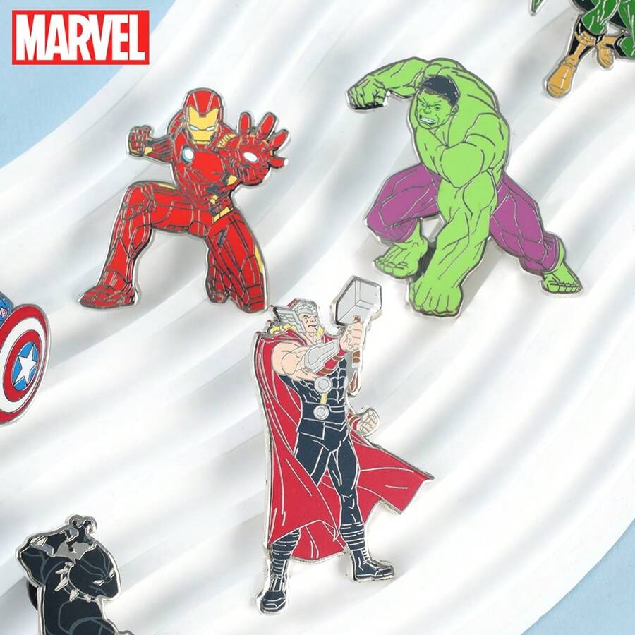 Marvel 1PC Marvel Officially Licensed Avengers Metal Pins Loki Coat Bag ...