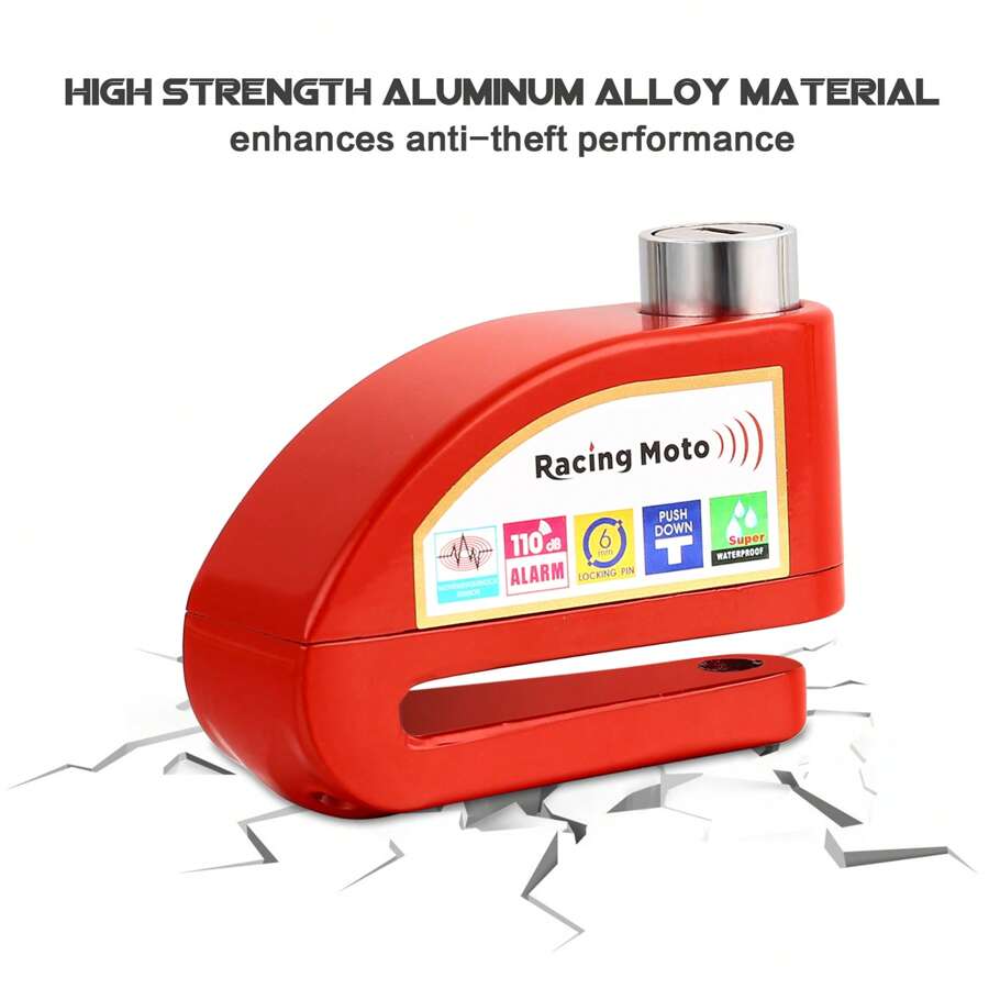 Motorcycle Alarm Disc Brake Lock Security Wheel Disc Locks For ...