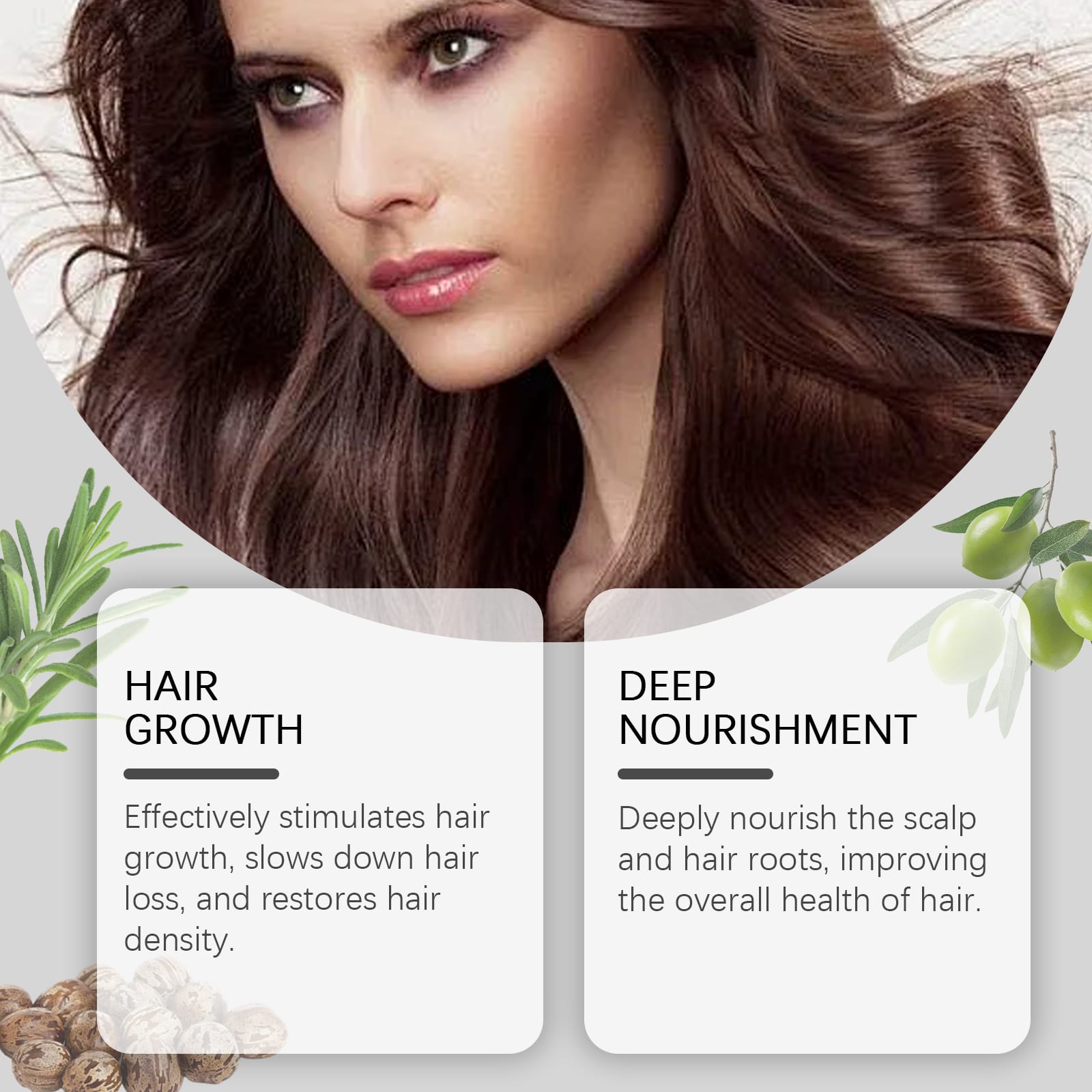 Ouhoe Rosemary Hair Care Essential Oil Hydrating And Moisturizing Daily 7010