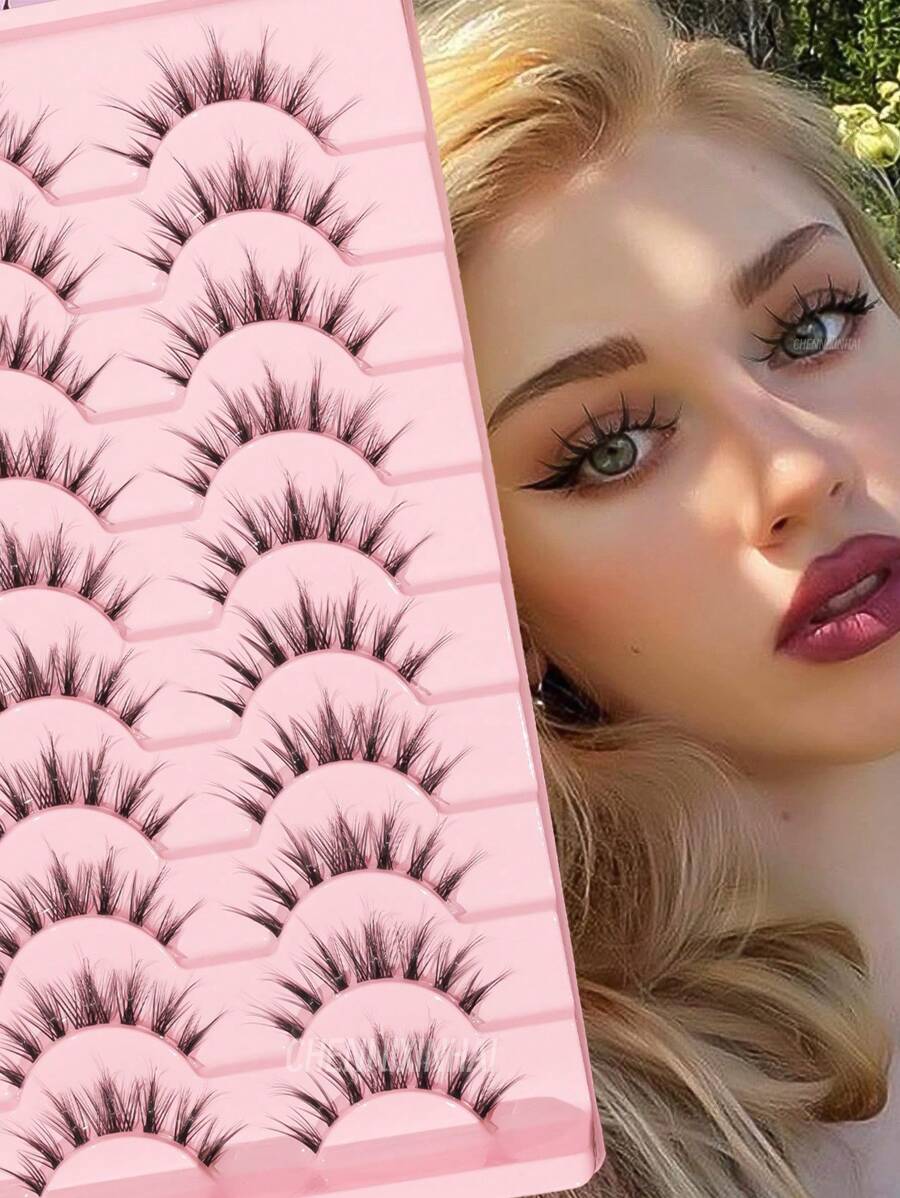 10 Pairs Manga Lashes Spiky Anime Cosplay Eyelashes Little Devil ...