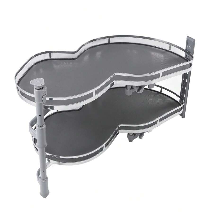 Blind Corner Cabinet Tray 2 Tier Height Adjustable Strong Load Bearing ...