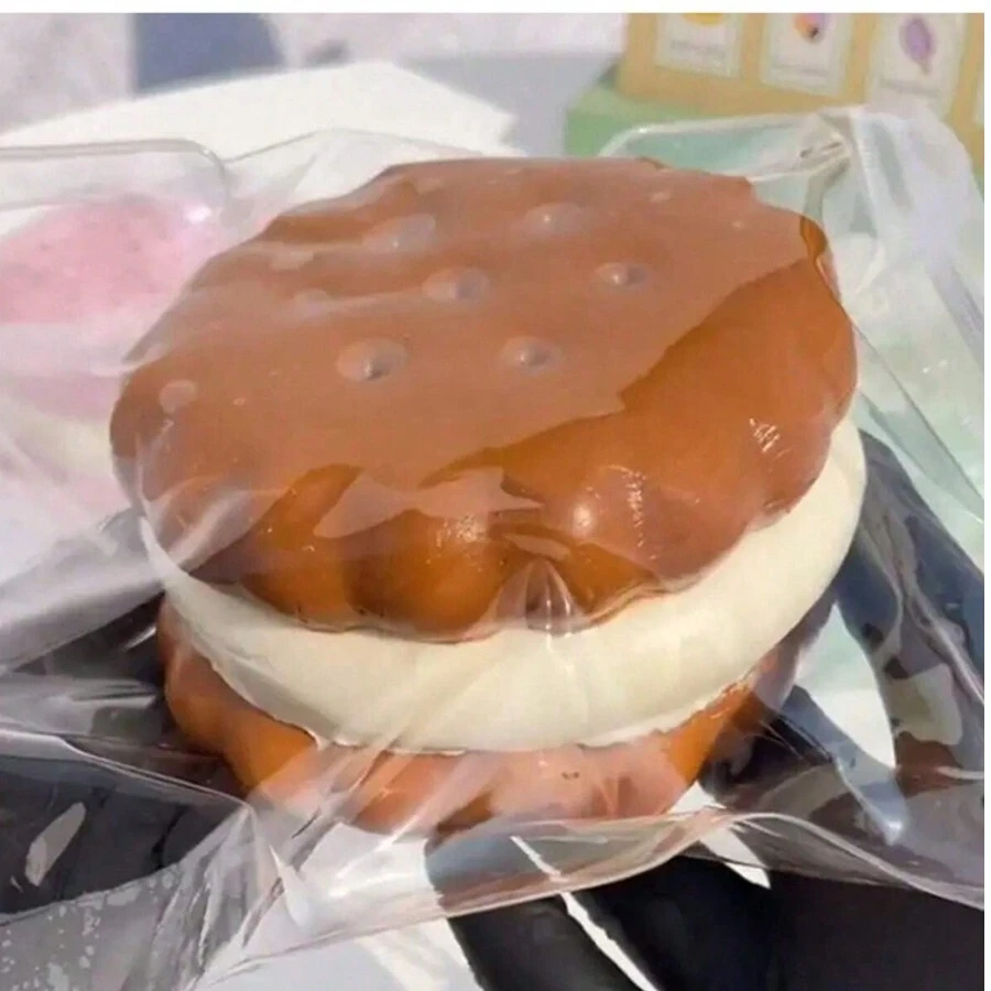 1pc Chocolate Cream Filled Squishies, Silicone Squishy Toy With Soft ...