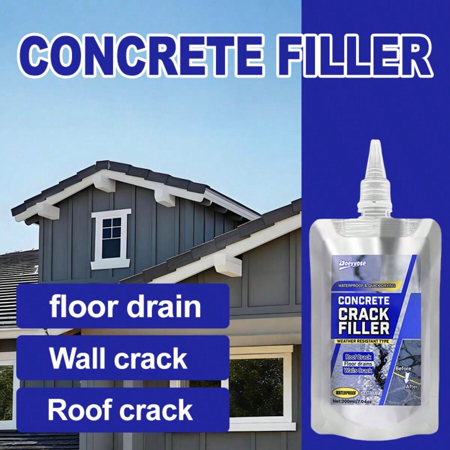 Doeyvose Concrete Crack Filler, Waterproof Board, Concrete Repair ...