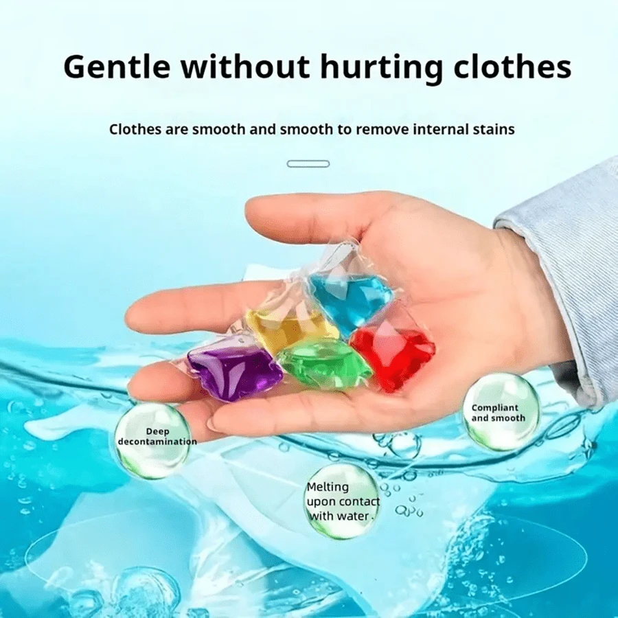 Concentrated Single-Cavity Laundry Detergent Beads, Long-Lasting ...