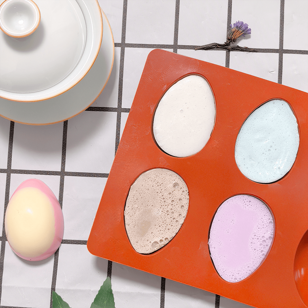 3pcs Easter Egg Shape Silicone Candy Molds, Dinosaur Egg Molds ...