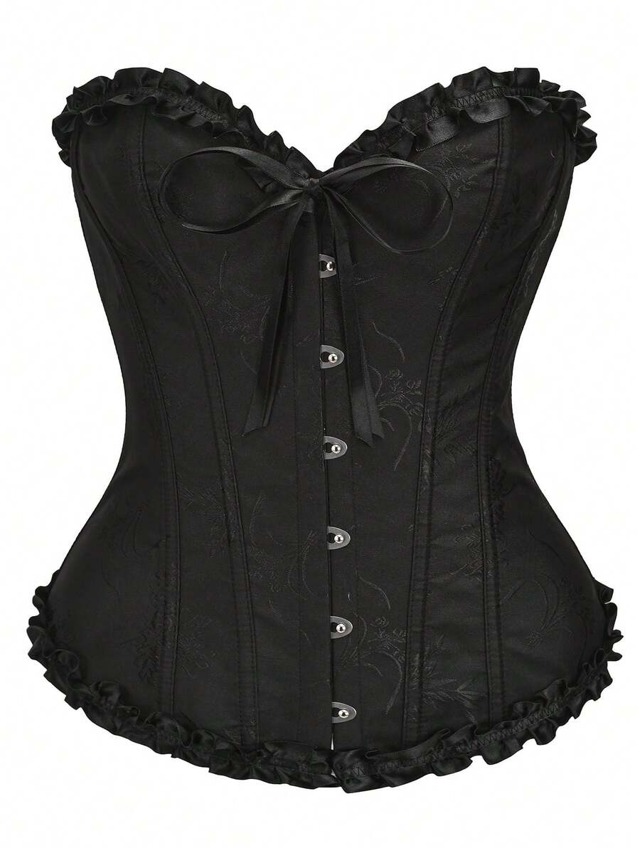 Women's Jacquard Backless Tie Tube Top, New Year Party, Valentine's Day ...