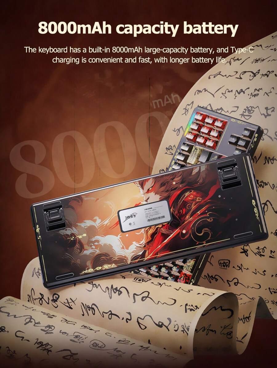 LINBAO LINGBAO K87pro Wukong IP-thema Drie-modus aangepast mechanisch ...