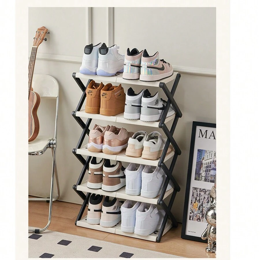 Folding Shoe Rack Multi-Layer Simple Shoe Rack At Home Door Dormitory ...