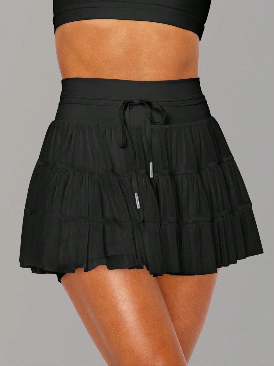 Blaosn Women's High Waisted Pleated Skirt Athletic Skorts ,Ruffle ...