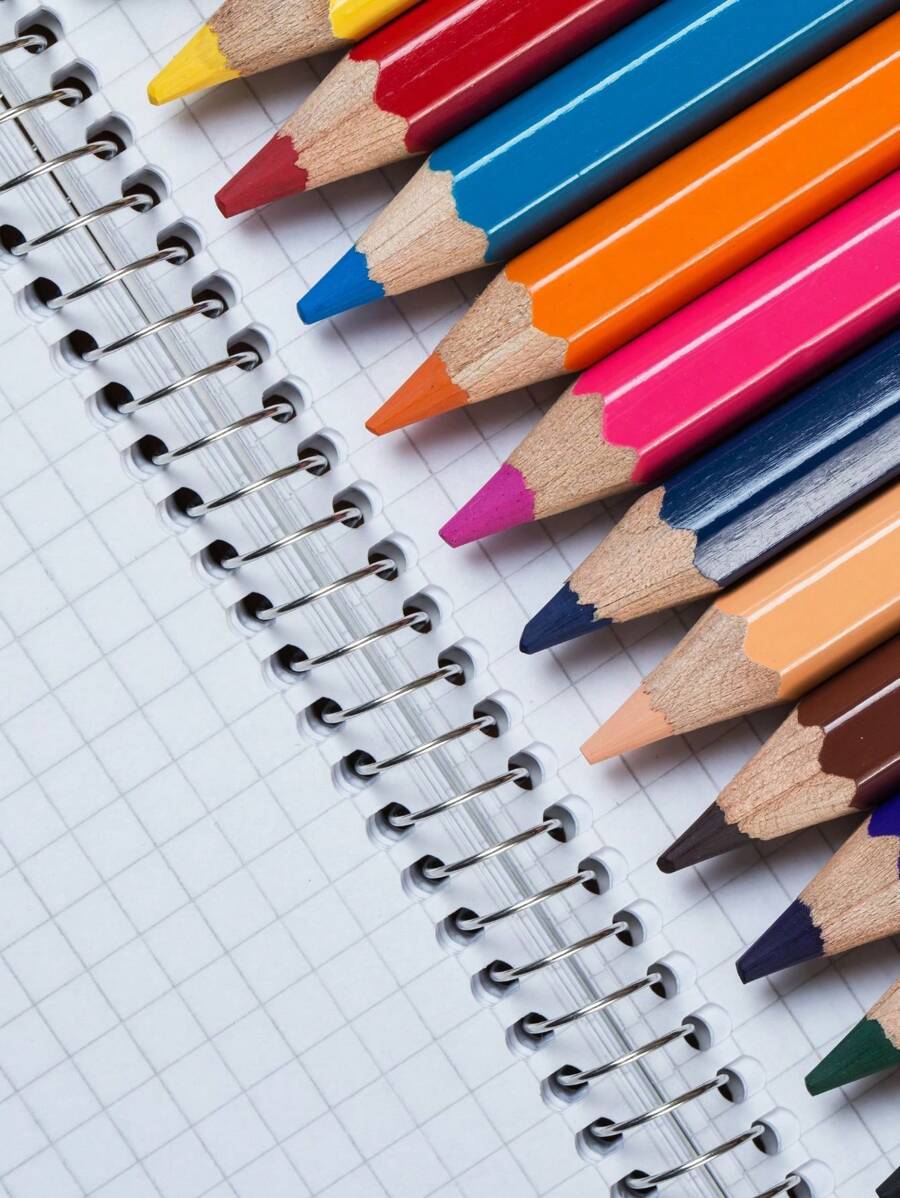 KIT With 6 Boxes Of Small Short Mini Colored Pencils 12 COLORS Coloring ...