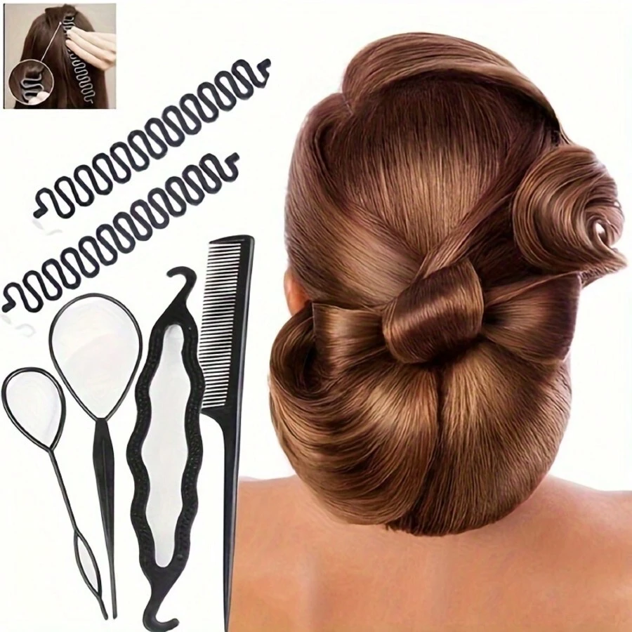 DIY Braiding 6-Piece Kits For Girls And Women, Updos, Ponytails, And ...
