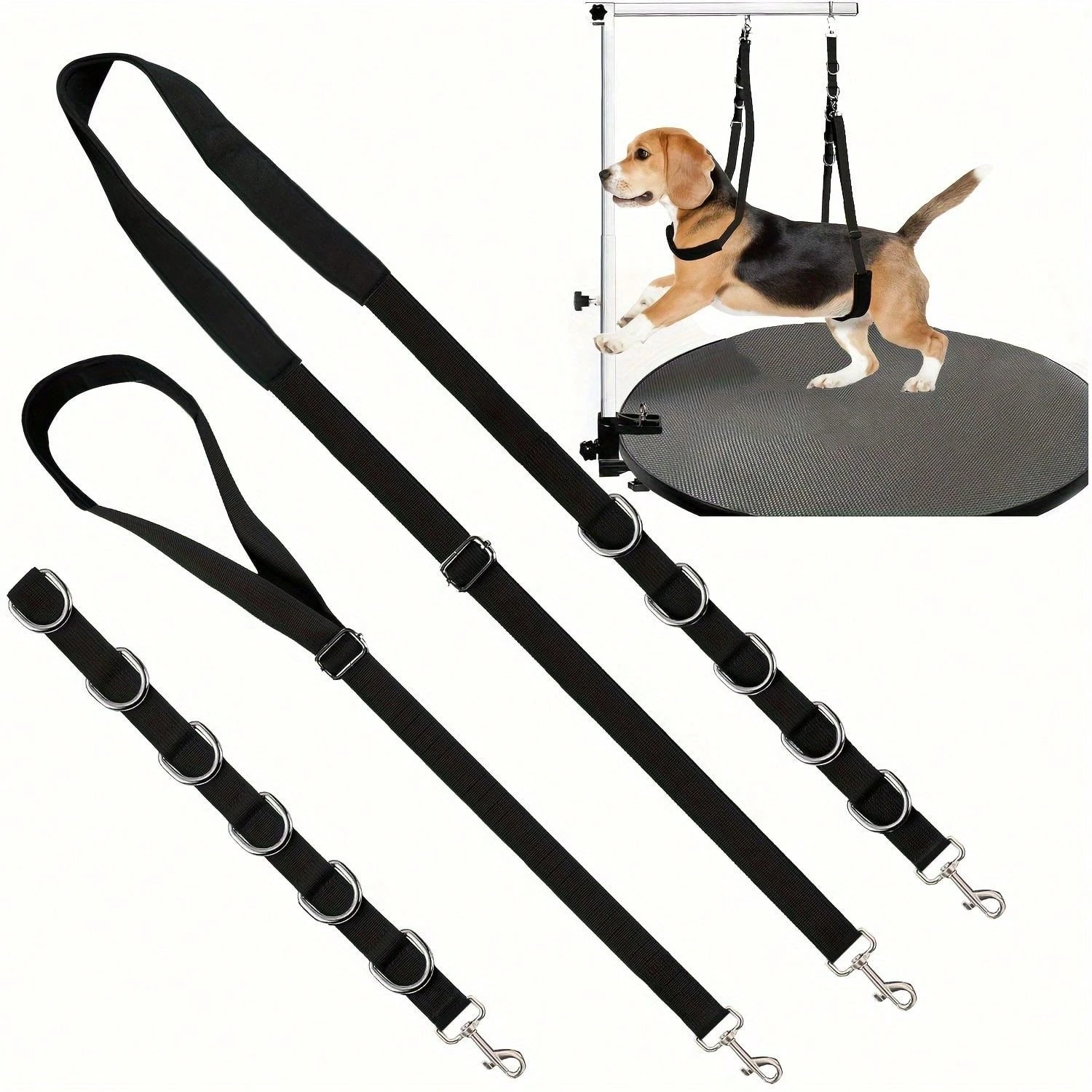 Adjustable Dog Grooming Belly Straps Groomer Extension Straps No Sit ...
