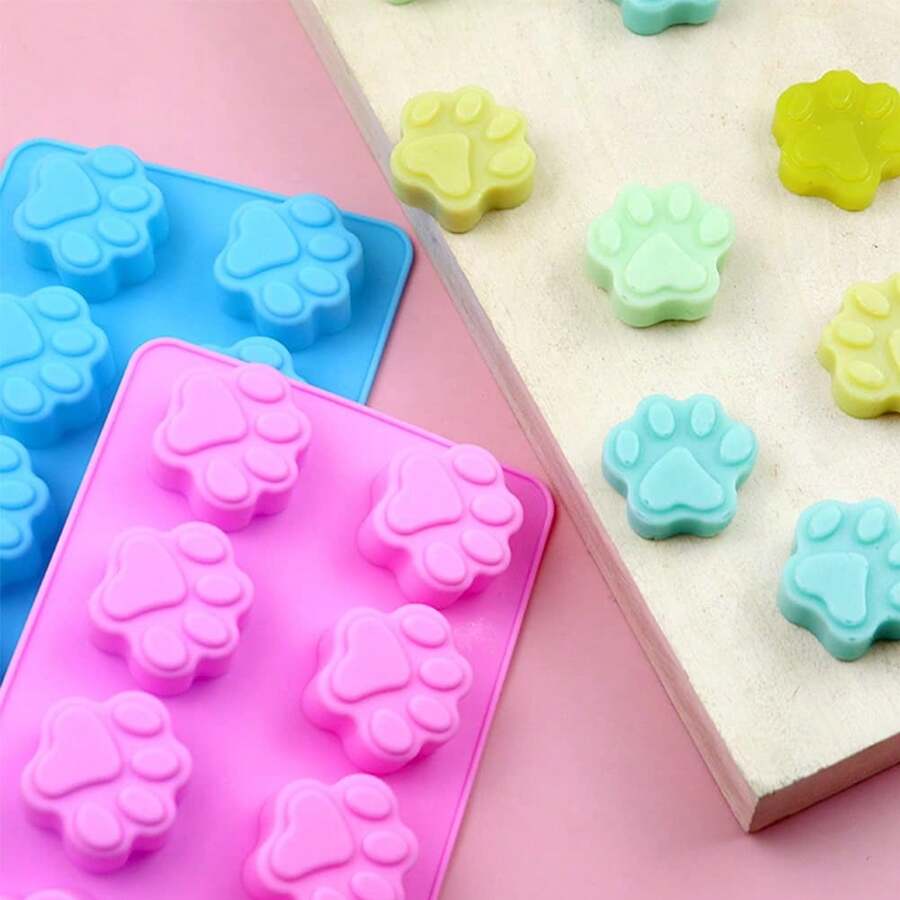 Cute Paw Cake Mold Cat Paw Bear Paw Food Silicone Fondant Decoration ...