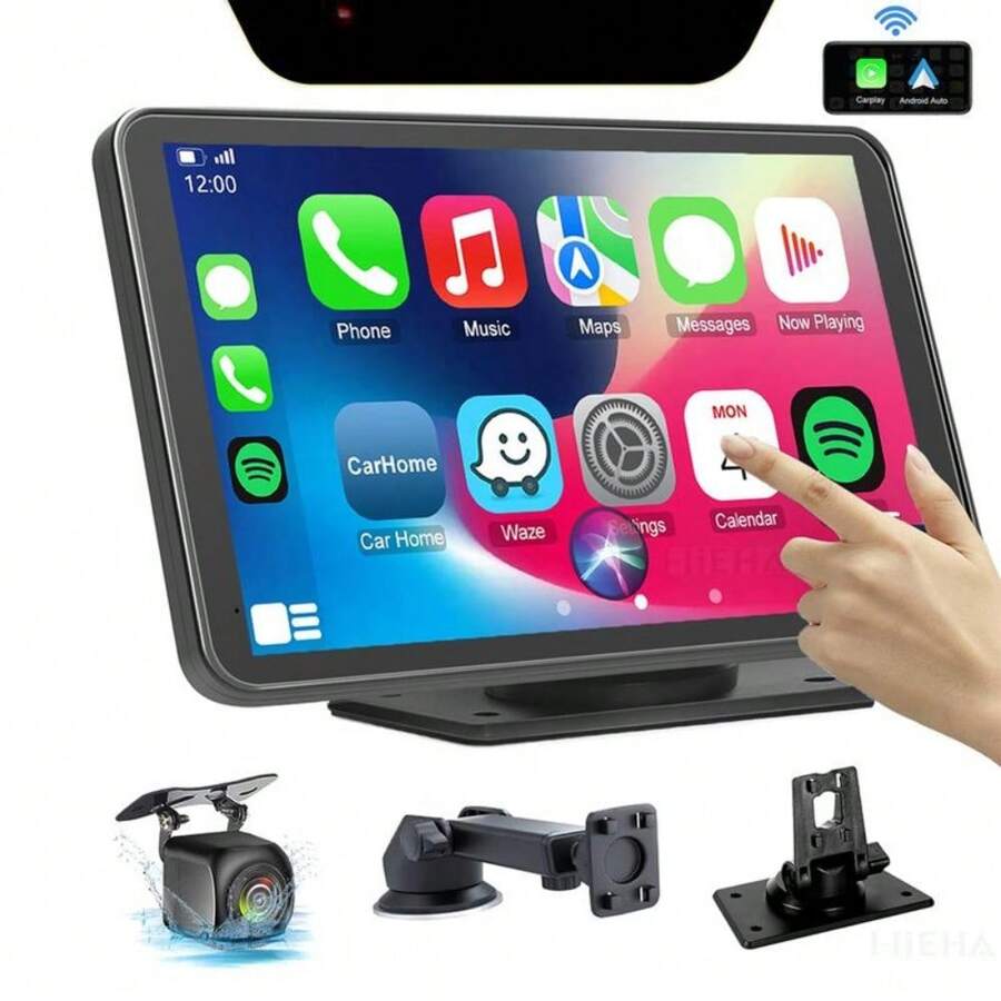 [Hieha]2025 Upgraded Wireless CarPlay Screen: The Ultimate Portable Car ...
