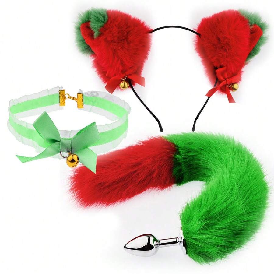 Unique SM Fantasy Set Featuring Metal Anal Plug, Fox Tail, Fox Ears ...