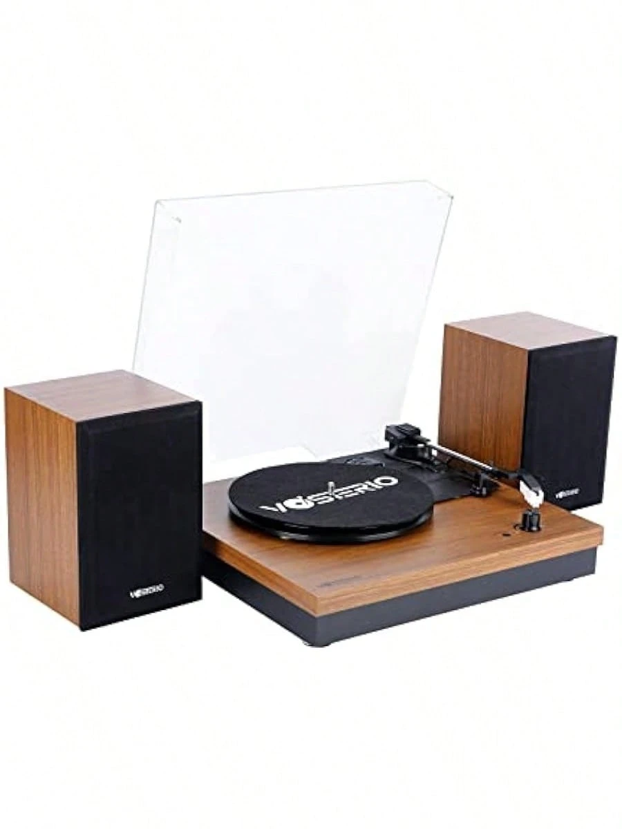 Vosterio Bluetooth Record Player 3-Speed Belt-N Turntable With ...