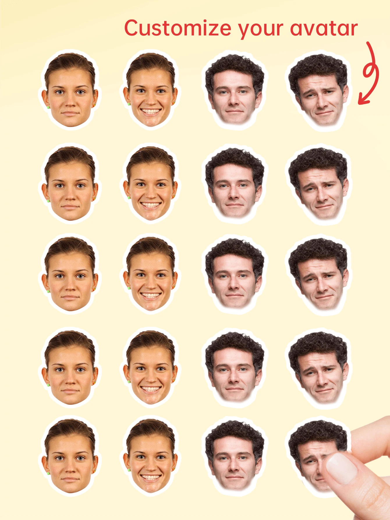 Custom Face Stickers, Personalized Stickers, Custom Party Favors, 30th ...