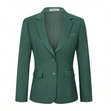 Women's 2 Piece Suit Lady 2 Button Business Work Office Slim Fit Blazer ...