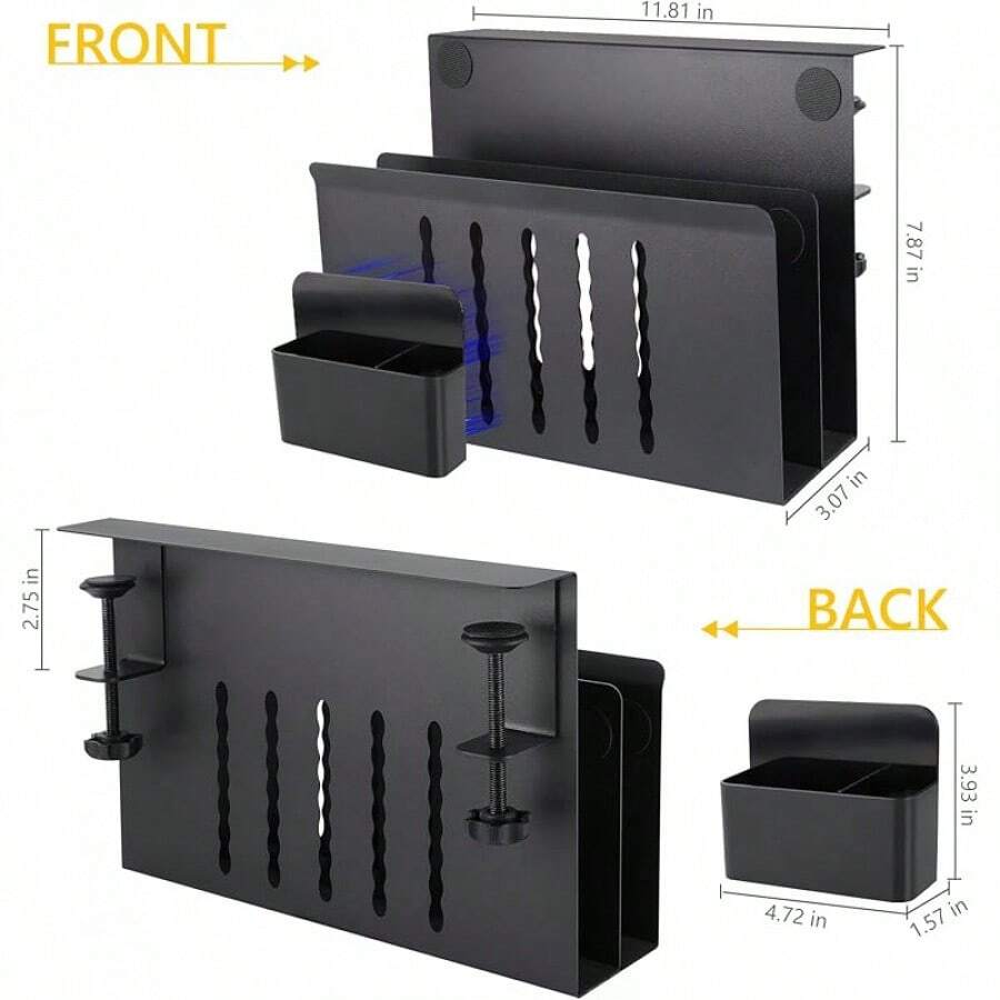 2025 New Release - Punch-Free Clip-On Laptop Rack For Under Desk Use ...