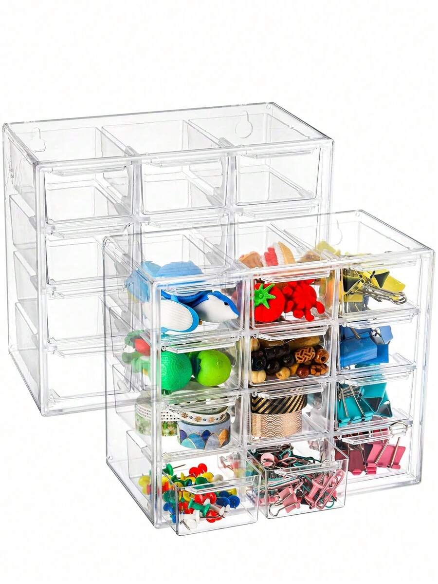 1 Pack Multi-Drawer Storage Display Box Cosmetics Storage Box Desktop ...