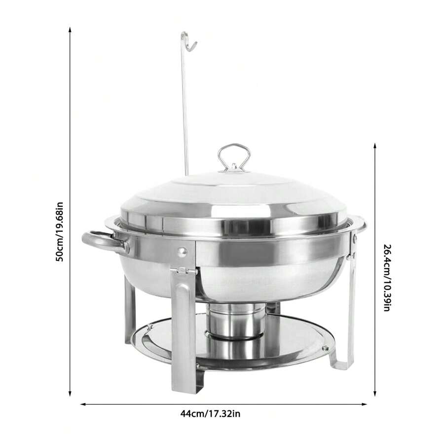 7.92Qt Chafing Dish Buffet Set, Stainless Steel With Alcohol Fuel Can ...