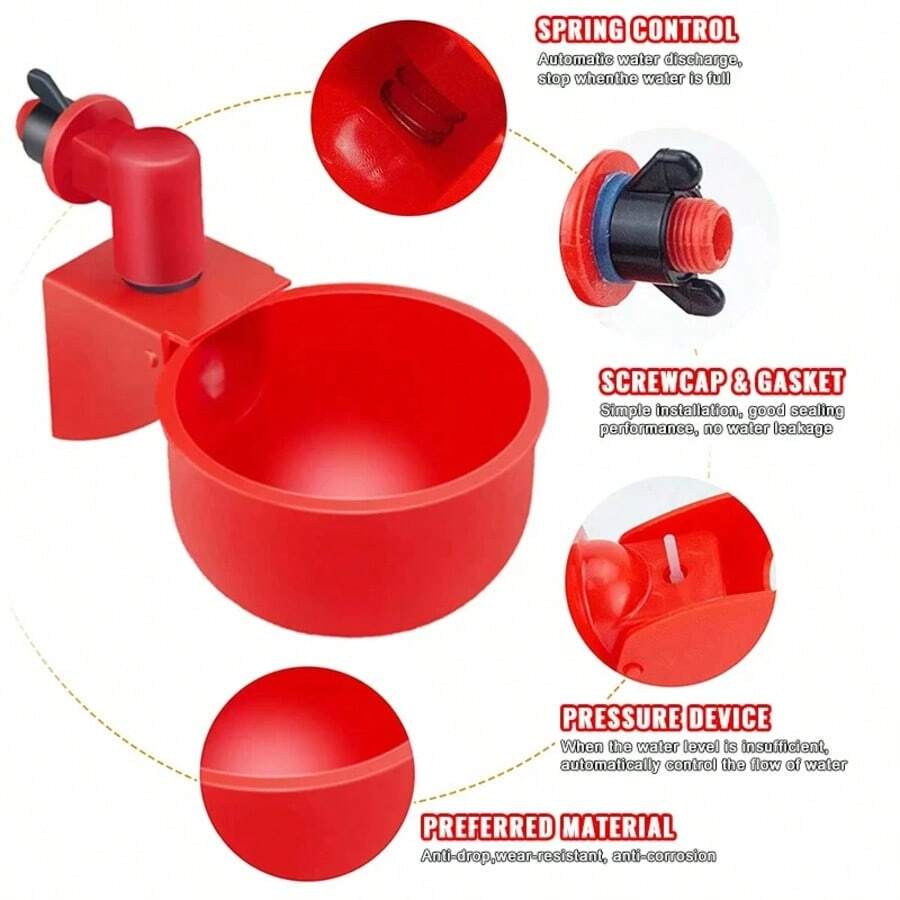 Automatic Drinker Chicken Feeder Chicken Drinking Cup Plastic Poultry ...