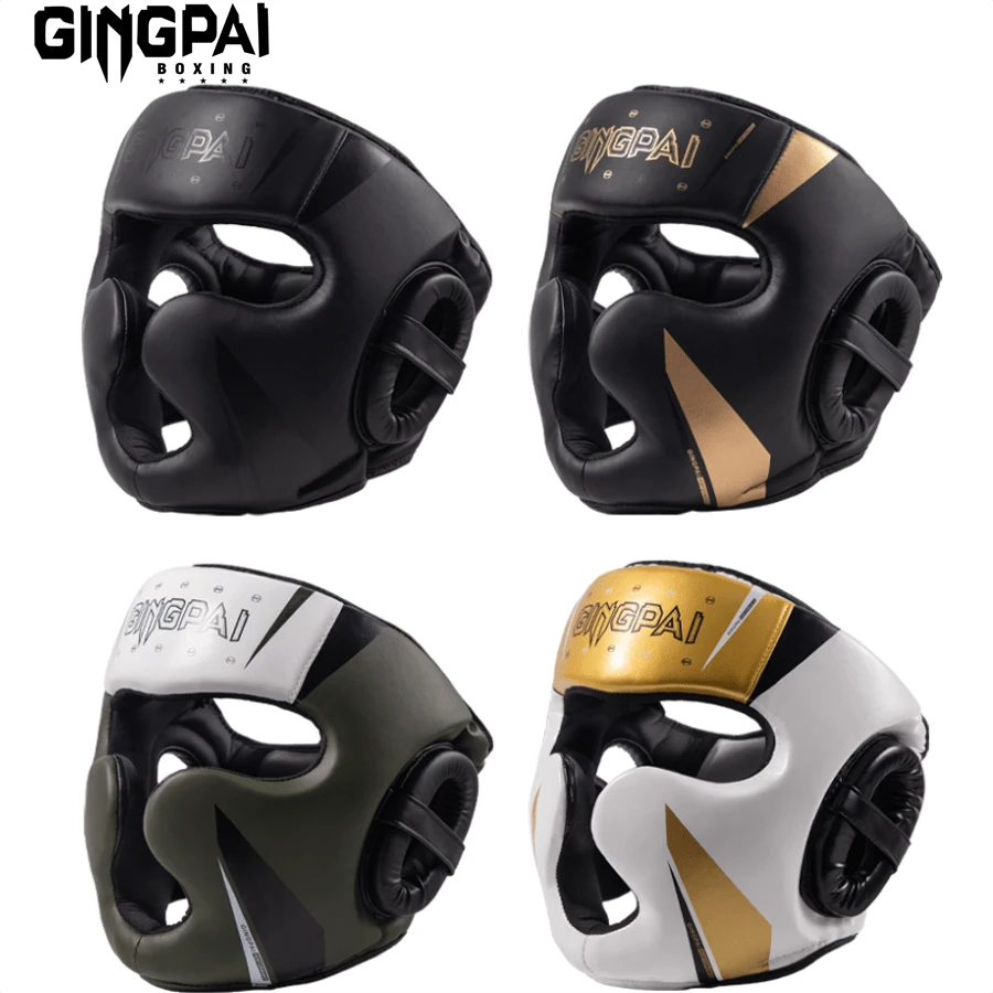 GINGPAI Boxing Helmet Muay Thai Kickboxing Protective Head Guard ...