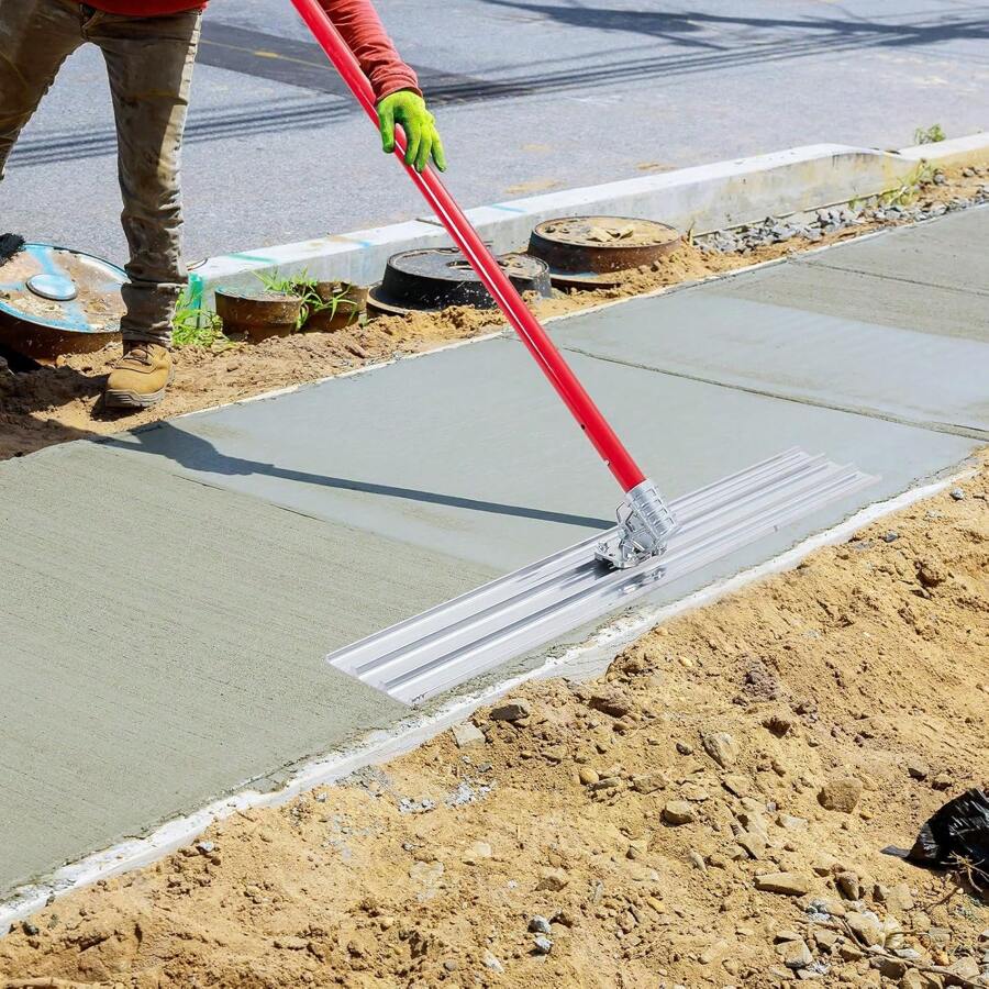 Fulvari Bull Float Concrete Tools,48 X 8" Square Concrete Float Tool ...