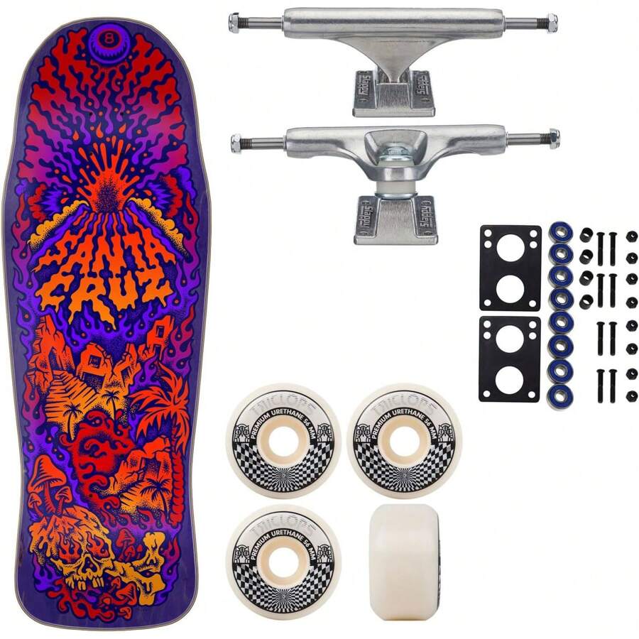 Santa Cruz Old School Skateboard Complete - Erick Winkowski Volcano ...