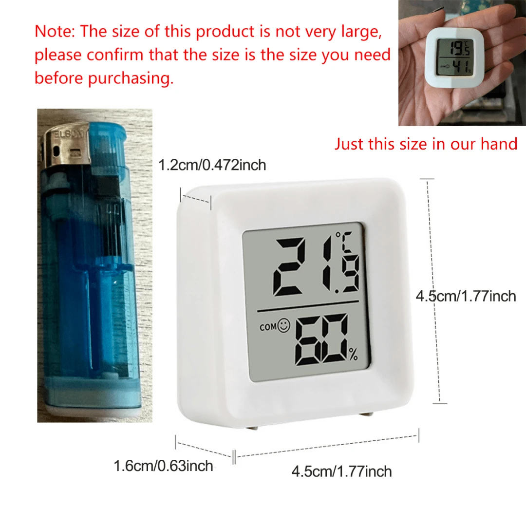 1 pieza, Medidor MINI de temperatura y humedad para el hogar, Medidor ...