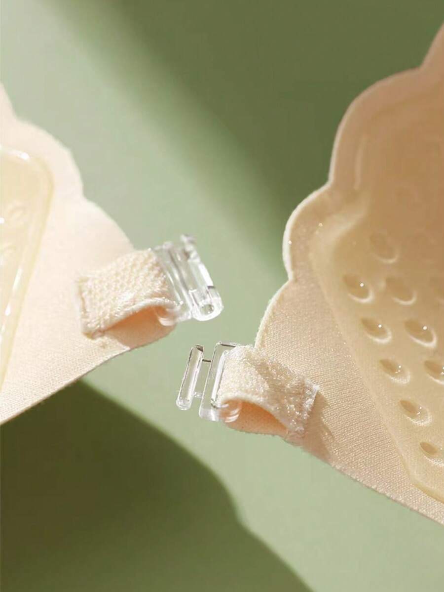 1 pieza Sujetador invisible con efecto push up de encaje con tirantes ...