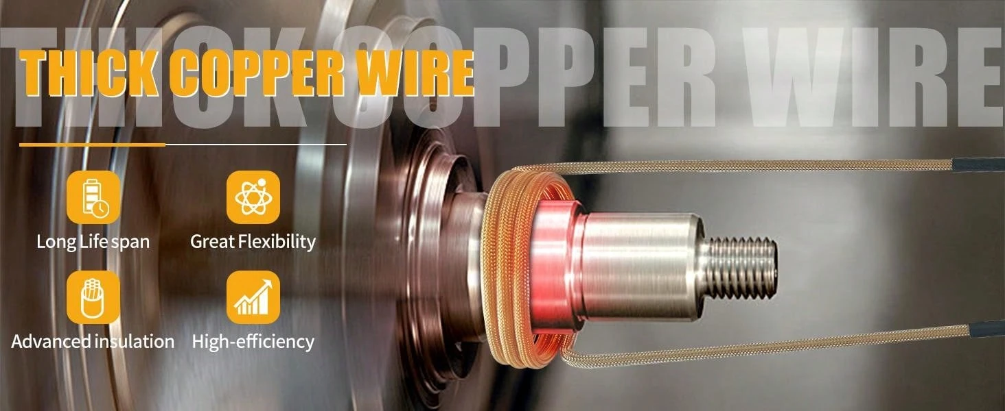 Solary Induction Essential Coil Kit, 9Pcs Magnetic Induction Heater Coils For Rusty Bolt And Nut ...