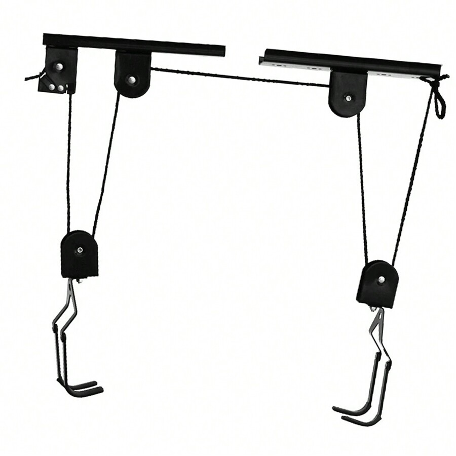 Bicycle Hoist Garage Storage Bike Lift Pulley System With 60kg Bearing ...