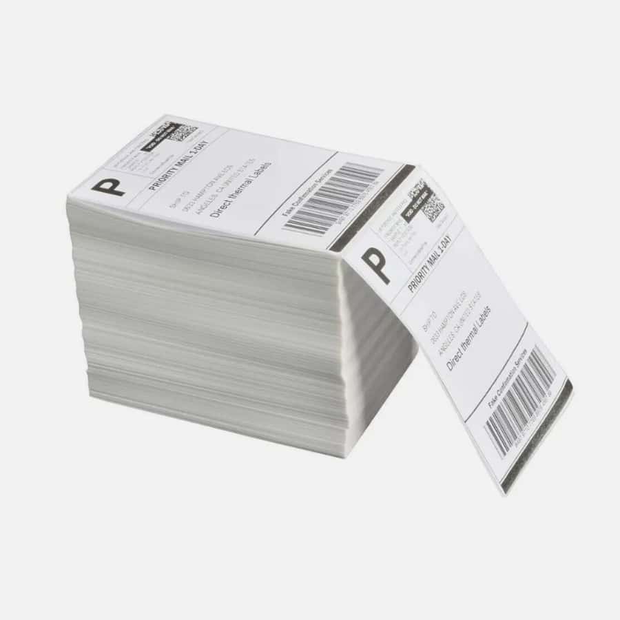 4"X6" Fanfold Direct Thermal Shipping Labels Zebra & Rollo Printers ...
