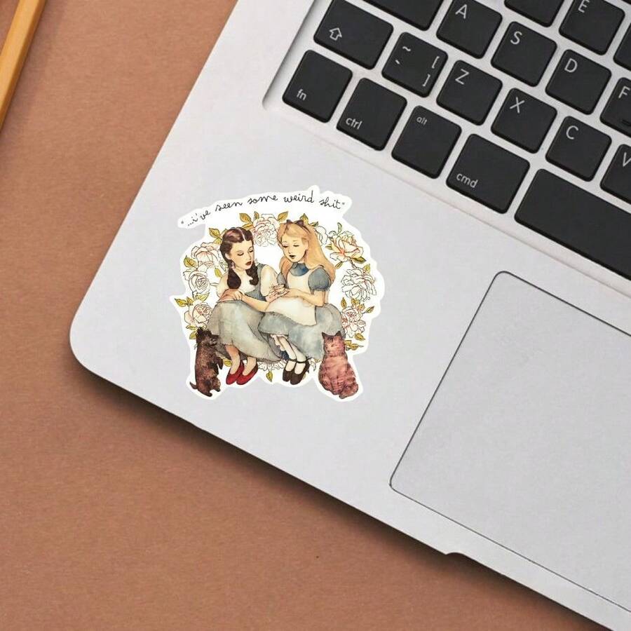 Dorothy And Alice In Wonderland Thermal Laminated Waterproof Sticker, I ...