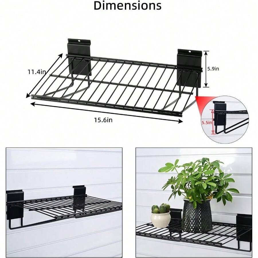 Slatwall Shelves, Slatwall Accessories, Slat Wall Wire Shelf, Heavy ...
