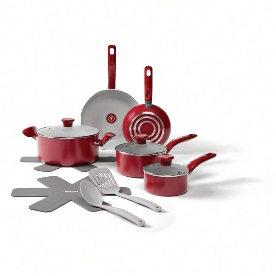 T-Fal 12pc Simply Cook Ceramic Cookware Set | SHEIN Brasil