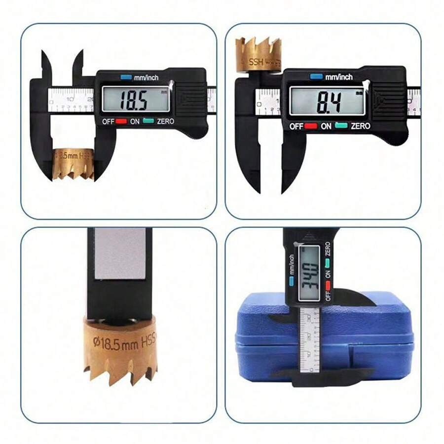 100mm Electronic Digital Caliper Carbon Fiber Dial Vernier Caliper ...