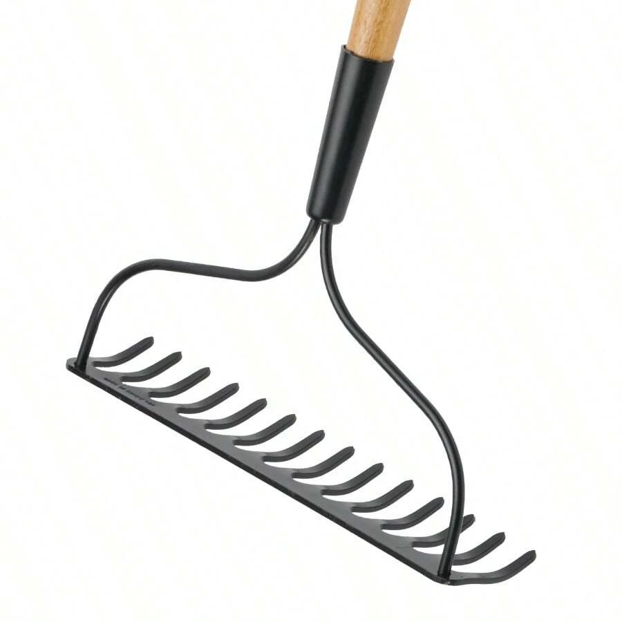 Expert Gardener 14-Inch Wood And Steel Tine Bow Rake | SHEIN USA