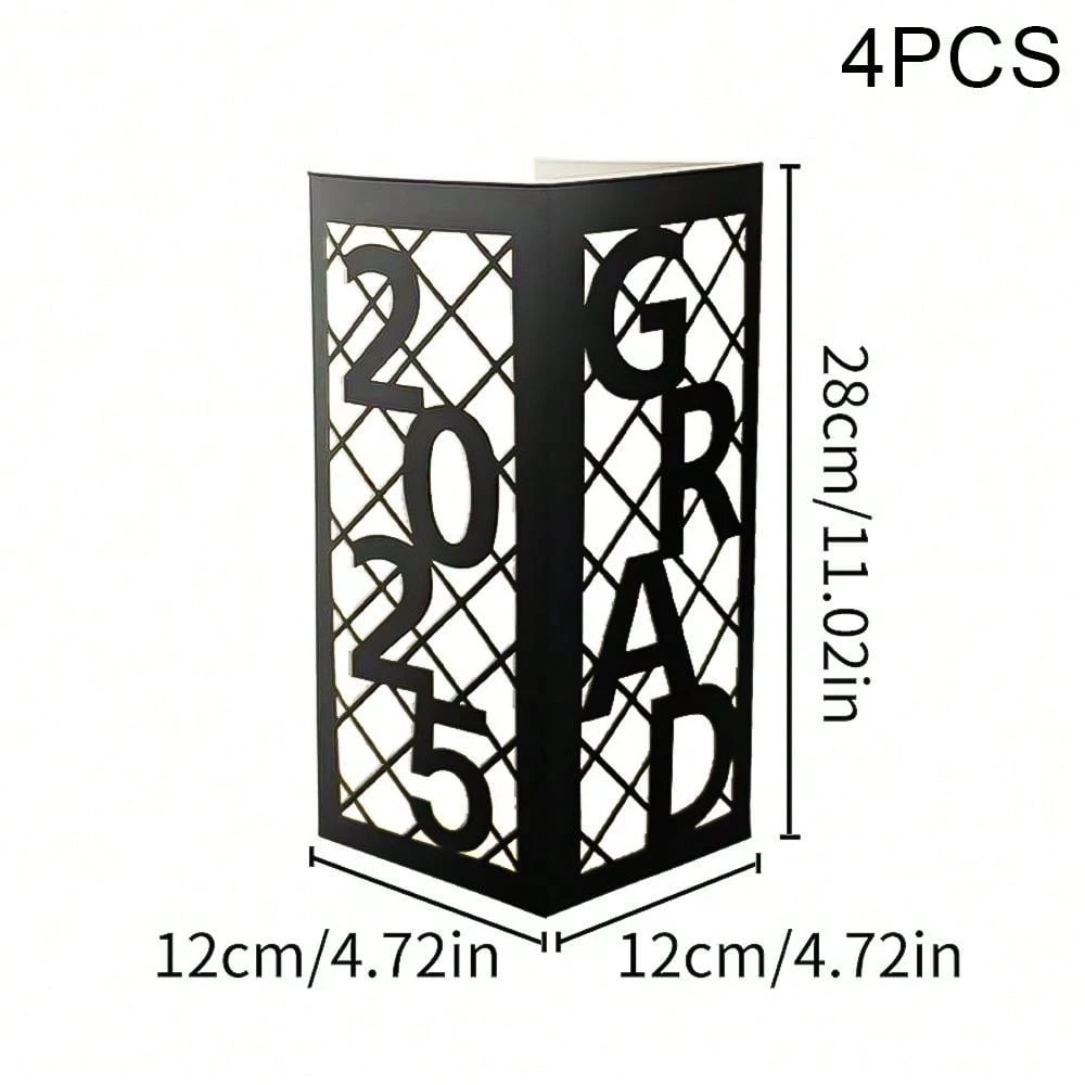 1/2/4 Piezas Decoración de mesa de graduación 2025 Centros de mesa de ...