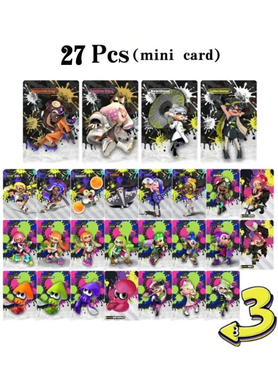 Takara Tomy NEW Zelda Splatoon 3 Amiibos Cards Apply To : Tears Of The ...