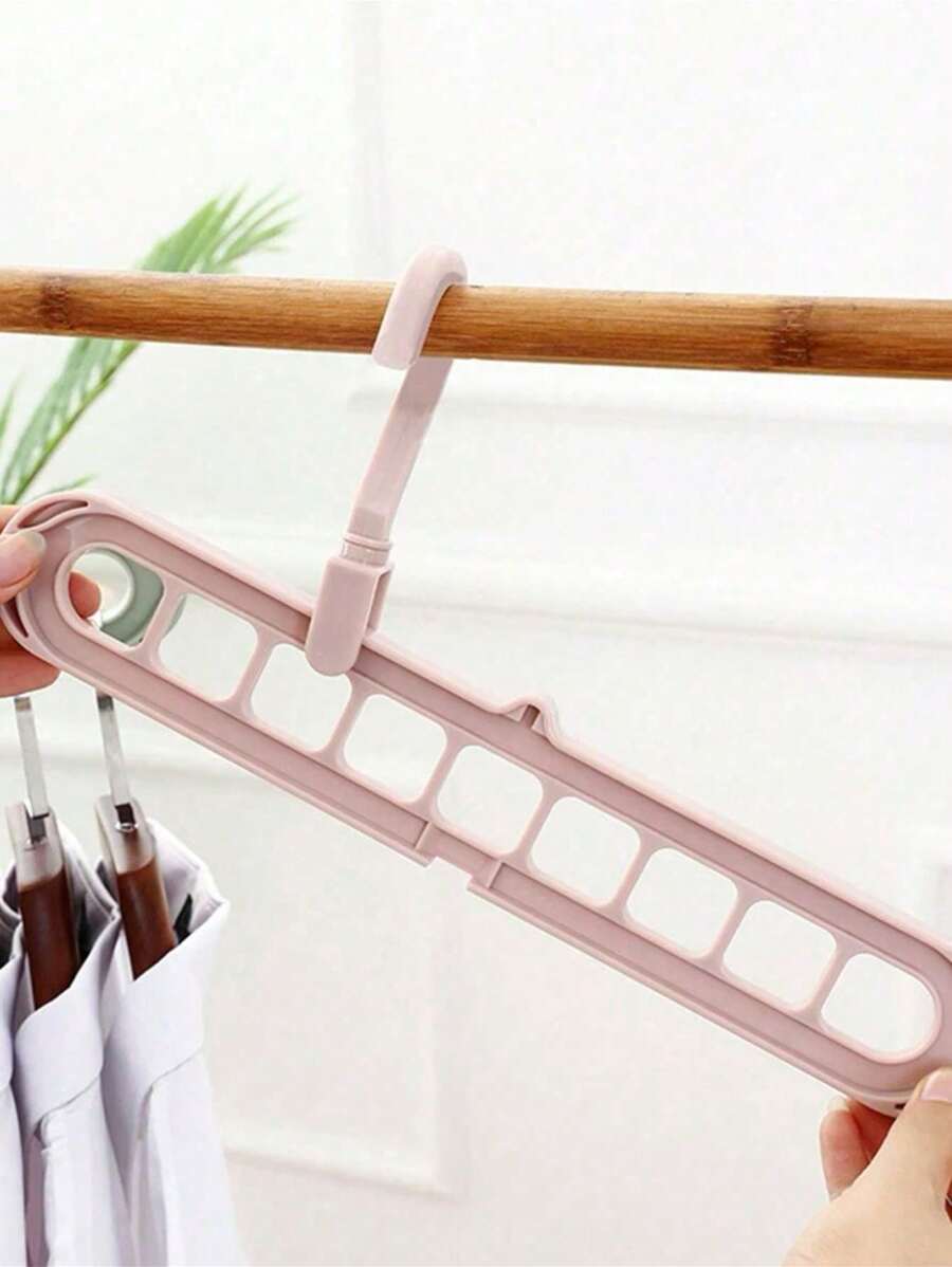 2 piezas/Percha de ropa multifuncional con estante de almacenamiento ...