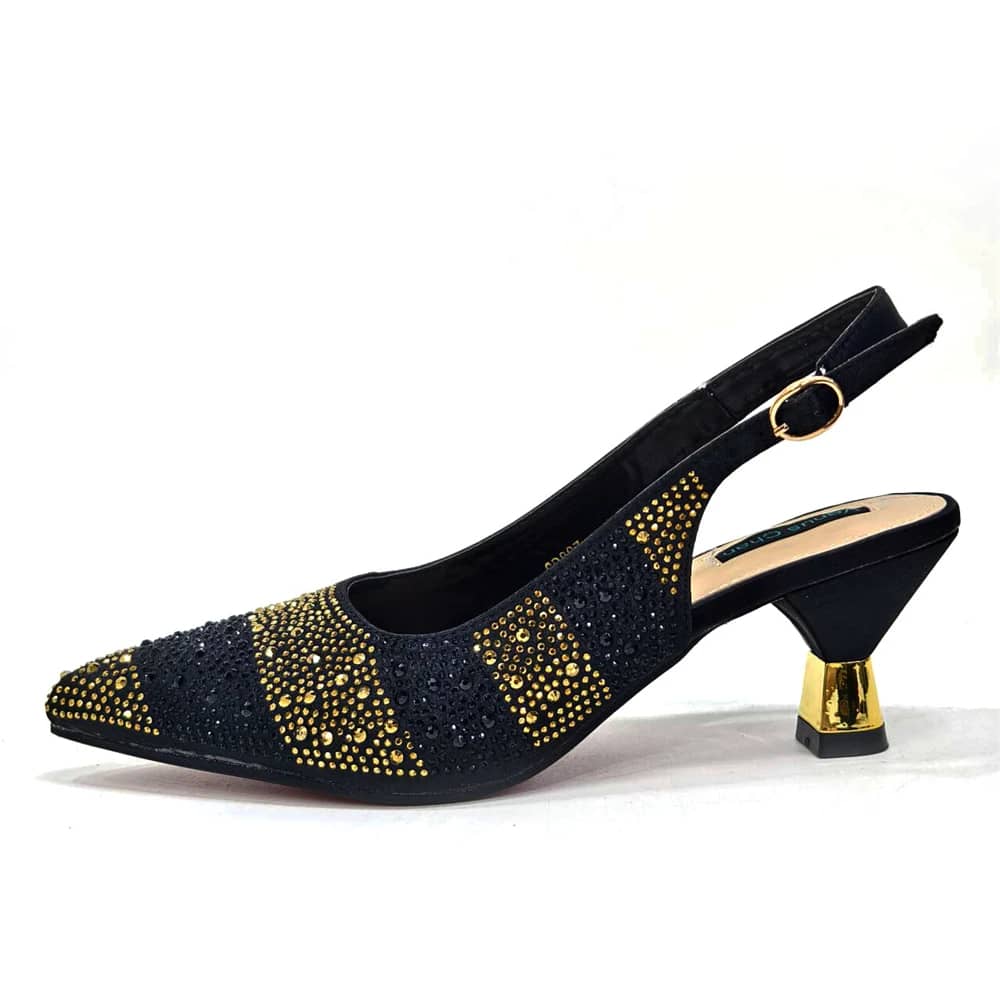 Venus Chan Estilo INS Saltos Pontudos com Strass para Mulheres 2025 ...