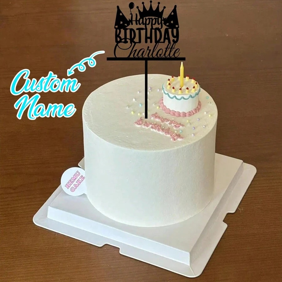 1PC Personalized Custom Crowns And KalFestivaloscopes Cake Topper, DIY ...